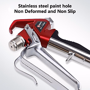 Airless Paint Spray Gun High Pressure 4000 PSI with Reversible 517 Nozzle Tip Guard Swivel Joint for Airless Paint Sprayers ZT-PRO