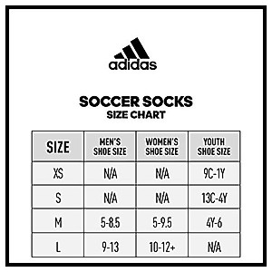 adidas Unisex Rivalry Soccer (2-pair) OTC Sock Team, Black/White, Medium US
