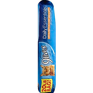 Nutrish 9Lives Daily Essentials Dry Cat Food, 20 Pound Bag