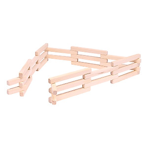 AmishToyBox.com Wooden Folding Corral Fence Toy, 68" Long