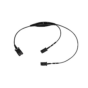Headset Training Solution (Includes 2 x TruVoice HD-550 Premium Double Ear Headsets with Noise Canceling Microphone,Training Cord and Smart Lead - Works with 99% of Phones with RJ9 Headset Port)