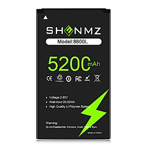 SHENMZ Verizon MiFi 8800L Battery, [5200mAh] Higher Capacity Li-ion Replacement Battery for Verizon Wireless Novatel Jetpack MiFi 8800L, Verizon Mifi7730L Mobile Hotspot P/N: 40123117