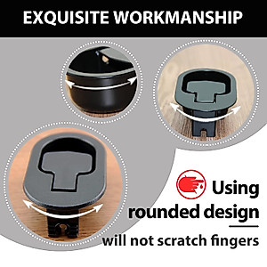 UAIAGM Recliner Handle Replacement - Black Metal, Aluminum - Universal Fit for Most Brands - Includes 1pcs