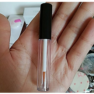 LASSUM 4 PCS Empty Plastic Eyeliner Tube Container Refillable Eyelash Growth Oil,Mascara, Eye Gloss Liquid Tube Bottle, 5 ML