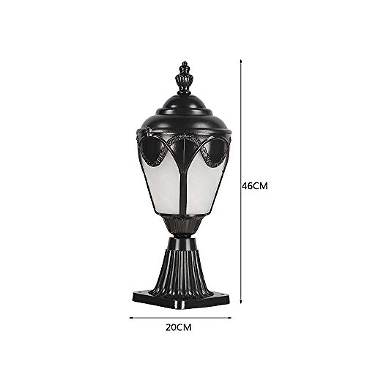 Lights Outdoor Waterproof Post Lantern Courtyard Balcony Garden Decoration Aluminum Metal Stigma Headlights Outdoor E27 Exterior Pillar Post Lamp Street Pedestal Lamp External Desktop Landscape Stadiu