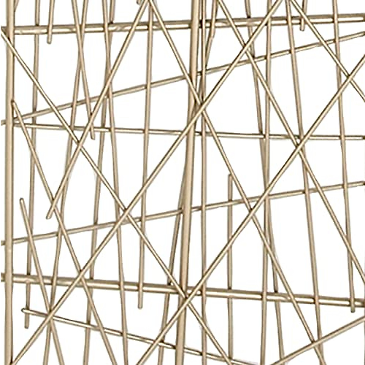 CosmoLiving by Cosmopolitan Metal Geometric Overlapping Lines Wall Decor, Set of 2 13"W, 36"H, Multi Colored