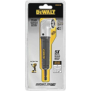 DEWALT Right Angle Attachment, Impact Ready (DWARA120), Black