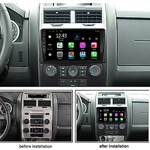 LEXXSON Android 11 System Car Radio Octa Core Head Unit, 9 inch High Definition Touch Screen Bluetooth USB Player 2G+32G NAND Memory Flash for Ford Escape 2008-2012/Mazda Tribute 2008-2012