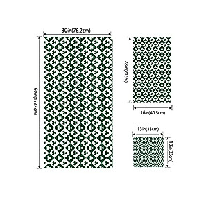 Comforance St. Patrick Bath Towels Set for Bathroom, Soft Absorbent Durable Quick Dry Towel Set of 3 Multifuntion, 1 Bath Towel+1 Hand Towel +1 Washclothe, Lucky Shamrock with Green Plaid Check