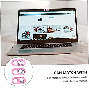 SOLUSTRE 3pcs Camera Cover Slider Cell Phones Computers Laptops Computer Camera Cover Webcam Camera Cover Tablet Camera Cover Laptop Camera Slide Blocker Phone Slide Blocker Pink Protector