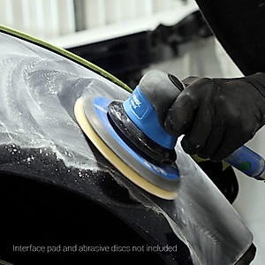 PROMA-X AIR 910-0603M 6 inch Pneumatic Random Orbital DA Sander, Hook & Loop Pad, 3/16 inch Orbit