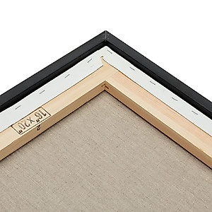 Gotham Deep Gallery Frames - 3 Pack of Professional Gallery Frames for Canvas, Paintings, Presentation & More! - [Black - 16x20"]