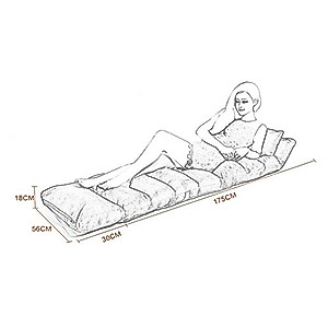 LLLY Sofa Bed Lounge Upholstered Recliner Indoor Living Room Recliner Floor Folding Adjustable Sleeping Lounge