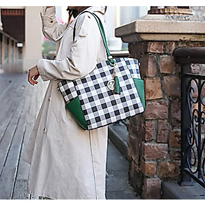 MKF Collection Shoulder Bag for Women, Vegan Leather Top-Handle Crossbody Purse Tote Satchel Handbag