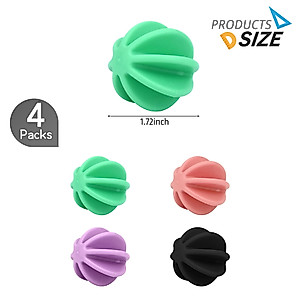 Shaker Balls Shaker Bottle Ball Replacement Milkshake Protein Powder Whisk Ball for Shaker Cup Bottle (4 Pcs Mixed Color Plastic)