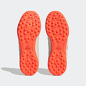 adidas Copa Pure.3 Turf Football Shoe, Off White/Team Solar Orange/Off White, 13.5 US Unisex Little Kid