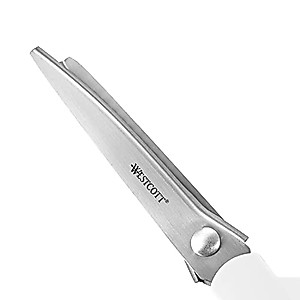 Westcott Pinking Shears, 9.5-Inches (15983),White, Gray