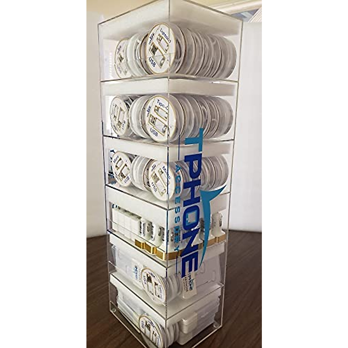 Wholesale Cell Phone Accessories Display Includes 102 Items Retail Value $599