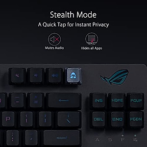 ASUS ROG Strix Scope RX TKL Wireless Deluxe - 80% Gaming Keyboard, Tri-Mode Connectivity (2.4GHz RF, Bluetooth, Wired), ROG RX Red Optical Mechanical Switches, PBT Keycaps, RGB, Wrist Rest, Black