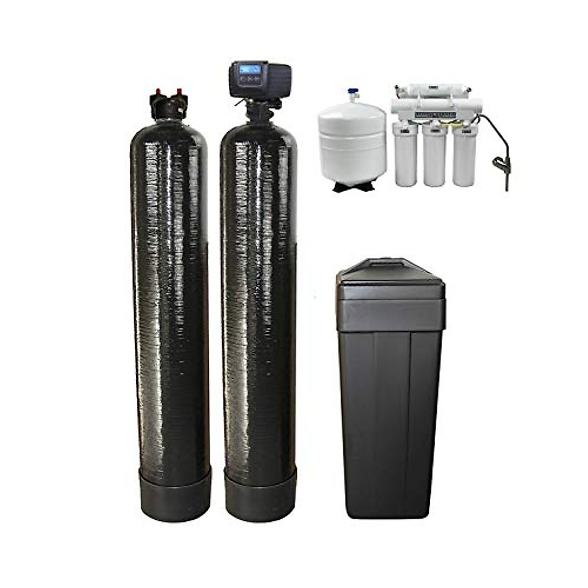 Fleck 5600SXT Metered Softener UpFlow 1.5 Cubic Ft Carbon Filter Reverse Osmosis