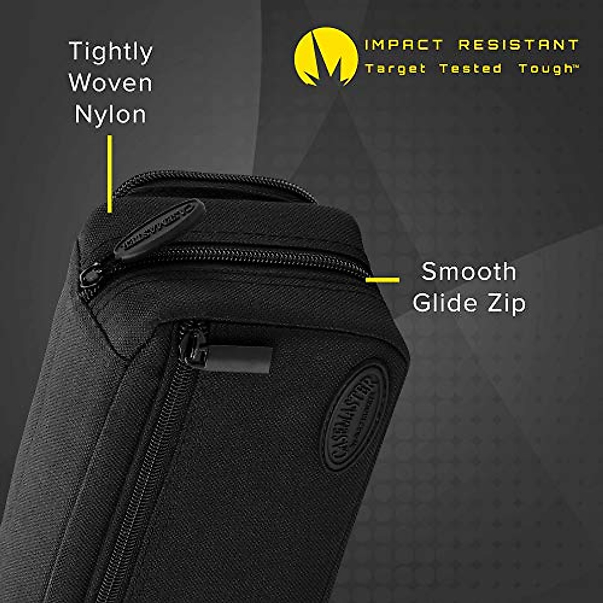 Casemaster by GLD Products Casemaster Plazma Pro Dart Case with Black Zipper and Phone Pocket