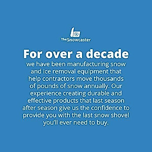 The Snowcaster 30SNC 36-inch Bi-Directional Wheeled Snow Shovel Pusher and Barn Shovel, 7.5" x 36 ", Blue