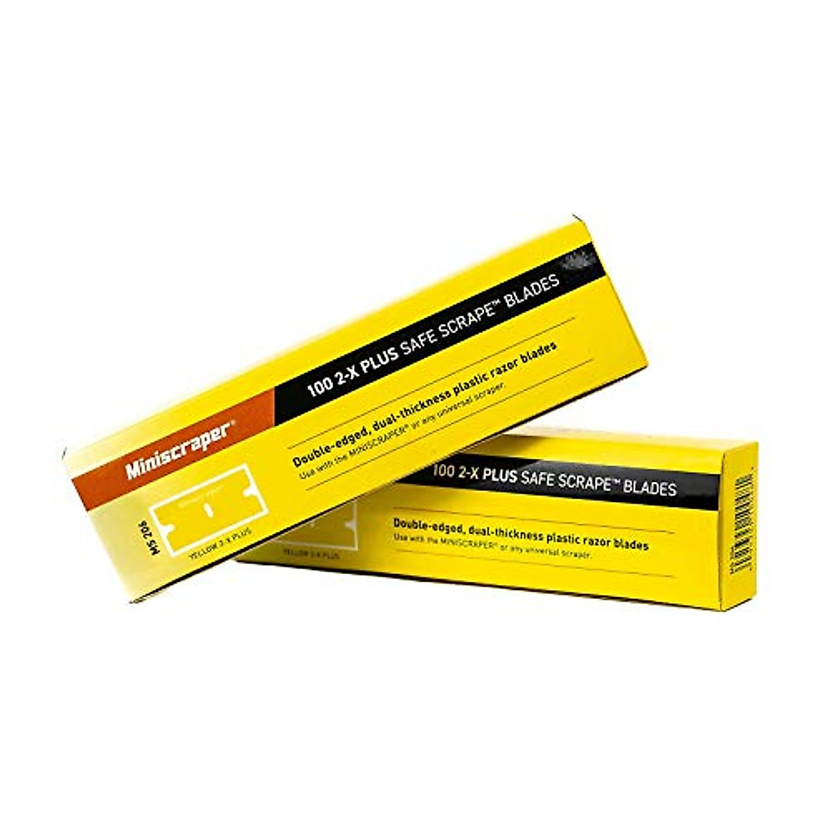 MiniScraper Double Edged Plastic Razor Blades 100 Pack MS 106 and MS 206