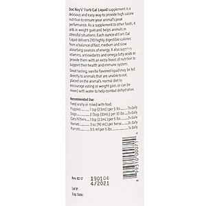 Doc Roy's Forti Cal- High Calorie Nutritional Energy Liquid Supplement, Vanilla Flavored- 32 oz Liquid