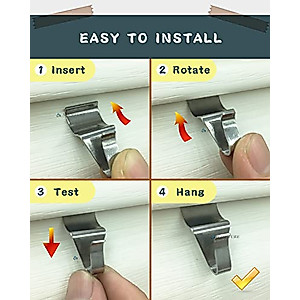 NACETURE Vinyl Siding Hooks Hanger - 20 Pack add 6 Pack Heavy Duty Stainless No-Hole Needed Vinyl Siding Clips for Hanging- Vinyl Siding Hooks for Outdoor Decorations