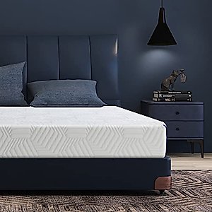 Twin Size Mattress, Made in USA, 10 Inch Green Tea Memory Foam Mattress, Bed in a Box, CertiPUR-US Certified, Medium Firm