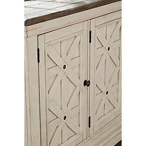 Signature Design by Ashley Bolanburg French Country Dining Room Server, Two-tone White & Brown