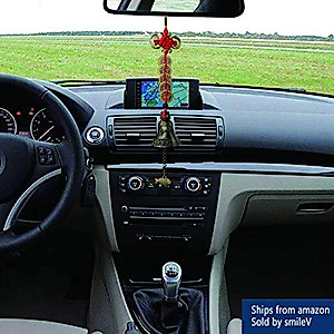 Feng Shui Bell for Wealth and Safe, Chinese Decor, Pendant Coins for Success, Protect Peace and Ward Off Evil, Can Be Used as Wind Chimes, Car Interiors, Home Decorations