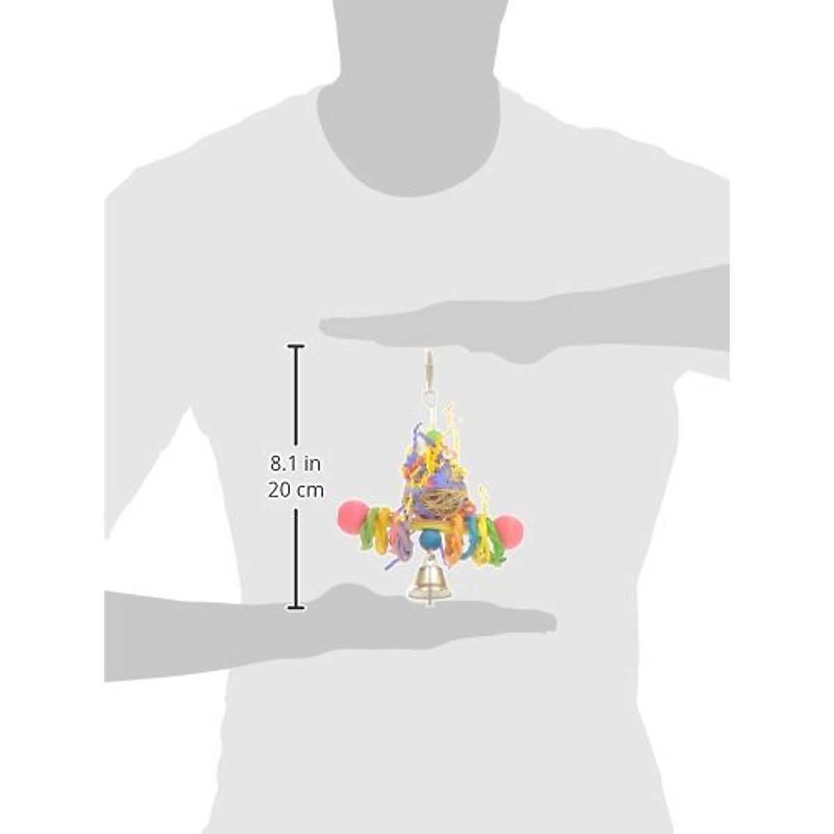 Super Bird Creations SB548 Vine Ring Tweeter Totter Bird Toy, Small Bird Size, 7" x 2.5"