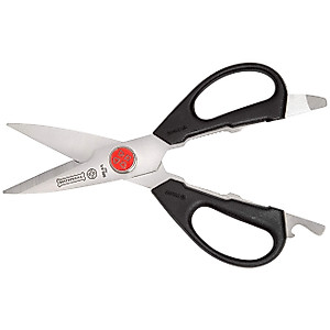 Mundial BP666 Red Dot 8 1/2" Take-A-Part Kitchen/Utility Shears