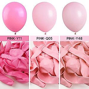 PartyWoo Pink Balloons 127 pcs Light Pink Balloons Different Sizes Pack of 36 18 12 10 5 Inch Pastel Pink Balloon Arch Kit Baby Pink Balloon Garland for Baby Shower Birthday Party Decorations Pink-Q05