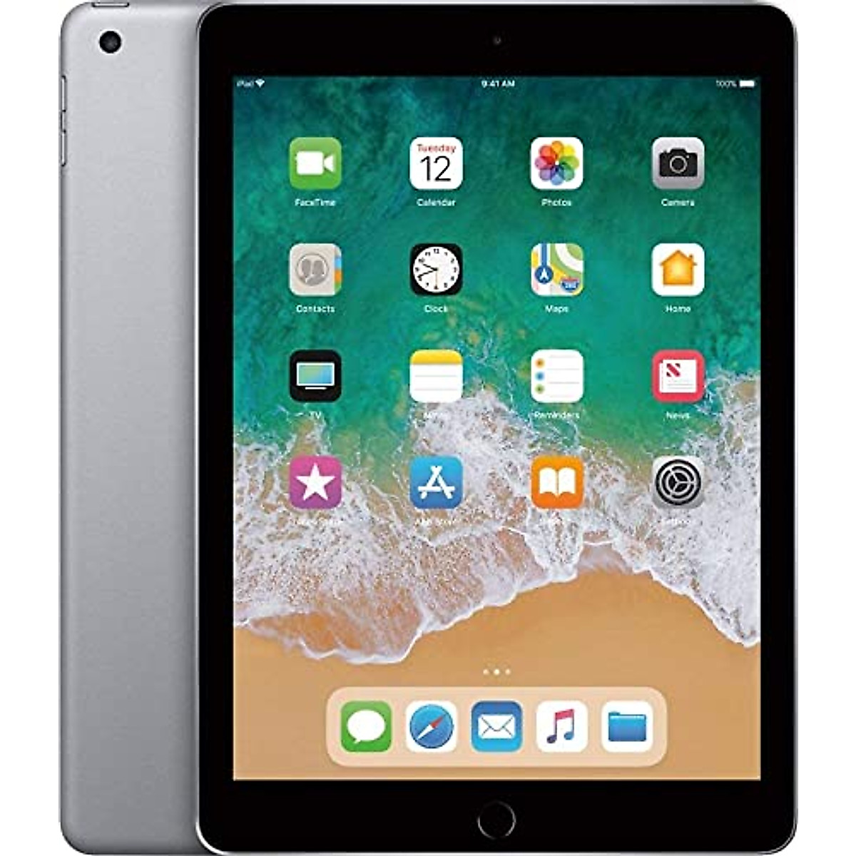 Apple iPad with WiFi + Cellular, 32GB, Space Gray (2017 Model) (Renewed)