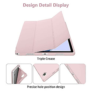 CLARKCAS Case for Samsung Galaxy Tab A8 10.5 Inch 2022 Release Model SM-X200 X205 X207,Slim Cover with Trifold Stand and Soft TPU Back for Samsung Galaxy Tab A8 (Pink)