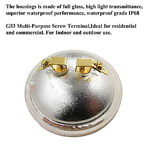 LED PAR36 Bulb 9W 5000K Eq to 60W Halogen 10-30V Waterproof IP68 Flood Landscape Light Bulbs Led Tractor Lights for Landscape Well Light Off-Road Vehicles Tractor RV Vehicles(Daylight White 1 Pack)