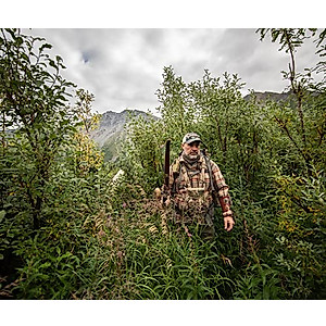 Alaska Guide Creations Hybrid with MAX Pocket | Compact Utility Bag with Mesh Side Pockets | Binocular Harness for Comfort and Quick Access (Kryptek Highlander)