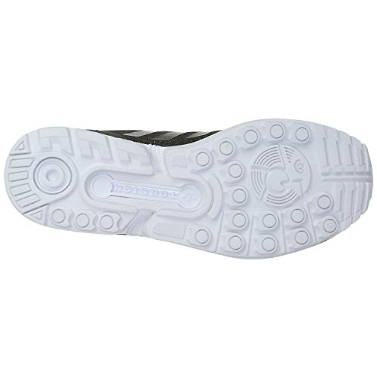 adidas Originals Women's Zx Flux Sneaker, Utility Grey/Utility Black/Silver Metallic, 5.5 M US