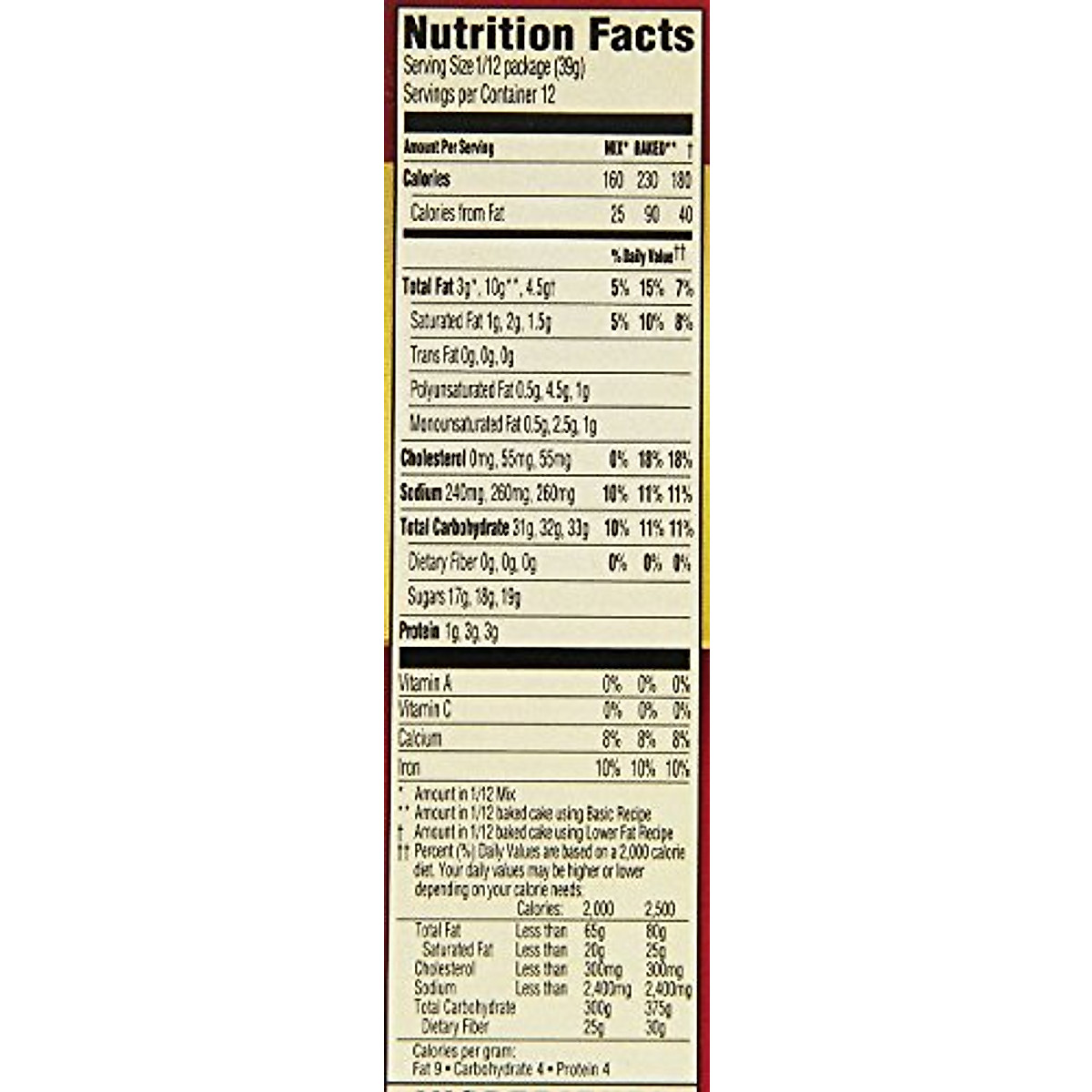 Duncan Hines Signature Cake Mix, French Vanilla, 16.5 Ounce