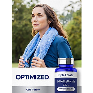 Carlyle L Methylfolate 7.5 mg | 60 Capsules | Optimized and Activated | Non-GMO, Gluten Free | Methyl Folate, 5-MTHF | by Opti-Folate