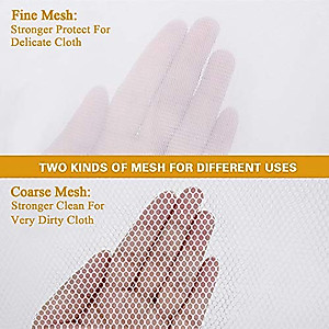 Mesh Laundry Bag 5 Pack with Fine Mesh & Coarse Mesh , OUYOOLE Laundry Wash Bag for Washing Machine, Travel, Delicates, Baby Clothes, Lingerie, Socks, Bra, Underwear