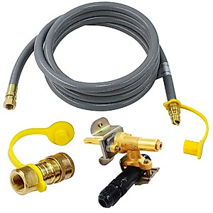 MCAMPAS 10 FT 3/8" ID Natural Gas Conversion Kits for Outland Living Portable Propane Fire Pits (780&864 NGCK for Selected Manual Ignition Firebowls)