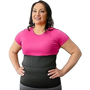 Wide Abdominal Binder Belly Wrap – Plus Size Postpartum Tummy Tuck Belt Provides Slimming Bariatric Stomach Compression or to Help Hernia or Post Surgery Healing & Support (XXL 3XL Stomach 47” to 70”