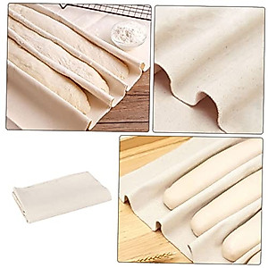 Luxshiny 2pcs Bread Yeast Cloth Cotton Washcloth Bread Organic French Bread Baking Pan Kitchen Baking Tools Baking Couche Linen Fermented Cotton Cloth Pastry Kitchen Tools Kitchen Utensil