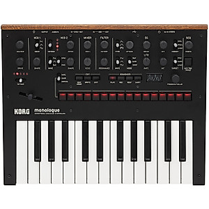 Korg Monologue Monophonic Analog Synthesizer - Black Bundle with Power Supply and Austin Bazaar Polishing Cloth