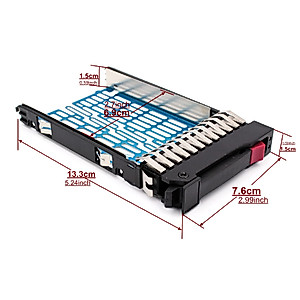 BTHEBKRS 2-Pcs 2.5" SAS SATA Hard Drive Tray Caddy for HP Proliant DL360 DL380 ML350 DL385 DL580 G4 G5 G6 G7 378343-002 371593-001