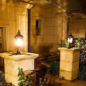 Outdoor Post Light Traditional Victoria Outdoor Post Lights，Industrial IP65 Waterproof Villa Garden Patio Landscape Lawn Lamp E27 Modern Home Outdoor Post Lights