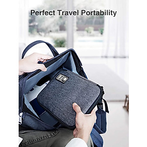 Luxtude Electronics Organizer bag, Portable Cord/Cable Storage, Compact Tech Bag & Charger Case, Travel Essentials for Electronics Items/USB/SD/Charger